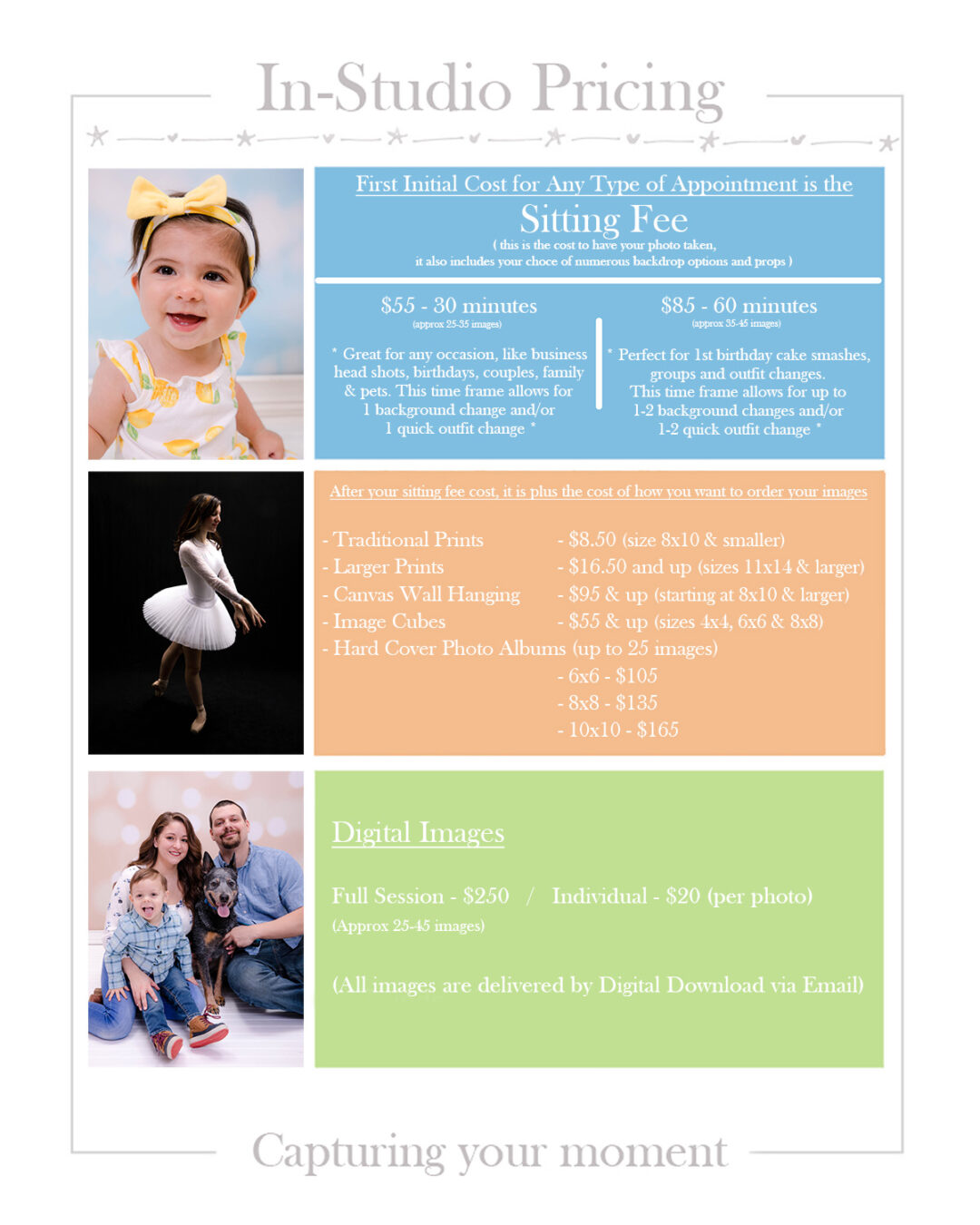 In-Studio Pricing Page – Picture Perfect Studios